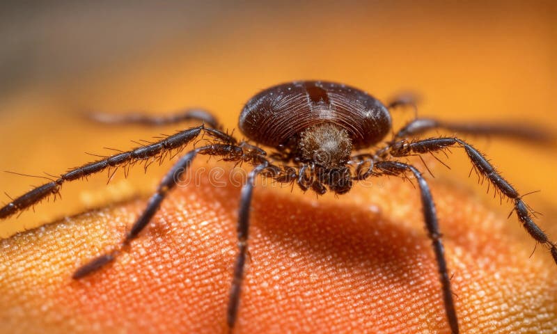 Tick Close Up Insect. Selective Focus Stock Image - Image of ixodes ...