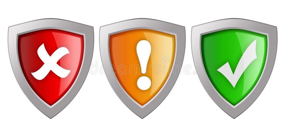 Tick Mark Alert Exclamation Cross Stock Illustrations – 66 Tick Mark ...