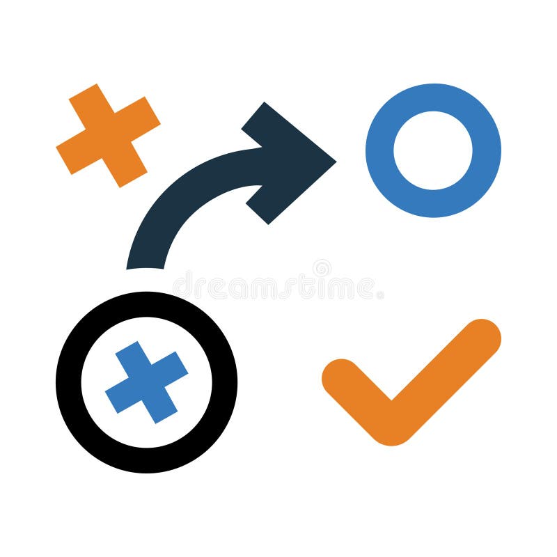 Tick, Cross, Problem Solving Icon Stock Vector - Illustration of ...