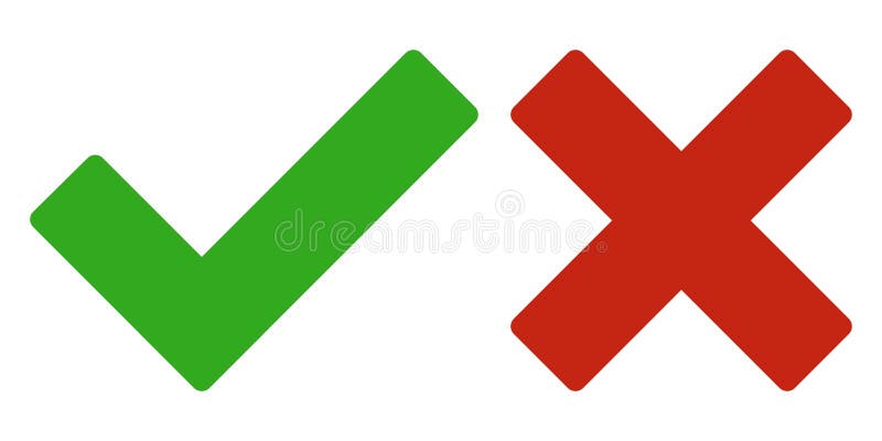 Tick and Cross Signs. False and True, Right and Wrong. Correct and ... Tick and Cross Signs. False and True, Right and Wrong. Correct and ...