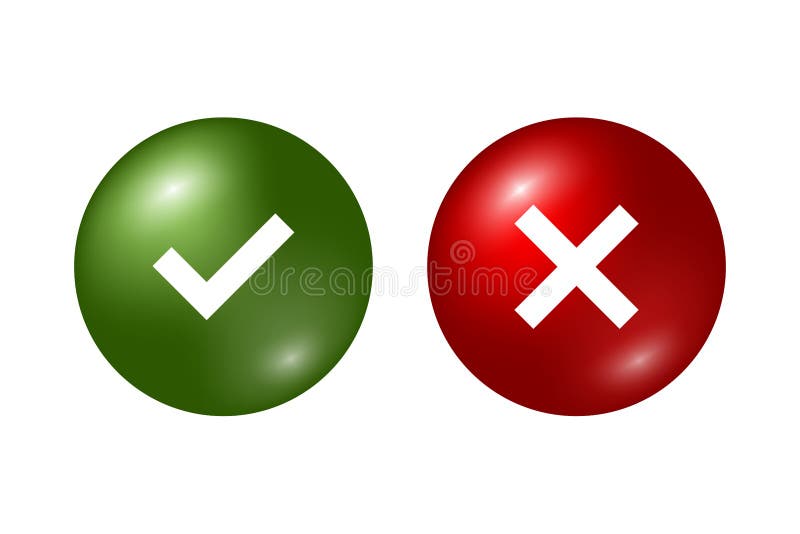 Tick and cross signs brush stock vector. Illustration of cross - 130956499 Tick and cross signs brush stock vector. Illustration of cross - 130956499