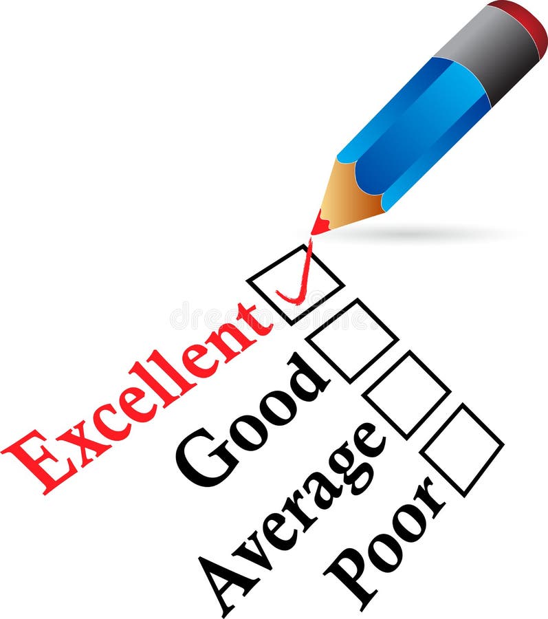 Outstanding Job Evalution Check Boxes Stock Vector - Illustration of ...