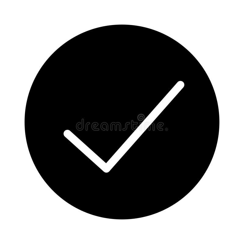 Tick Icon Vector Symbol, Checkmark Isolated on White Background ...