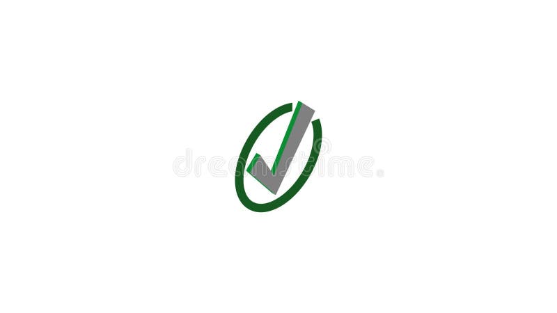 Tick icon animation stock video. Video of answer, decision - 230269743