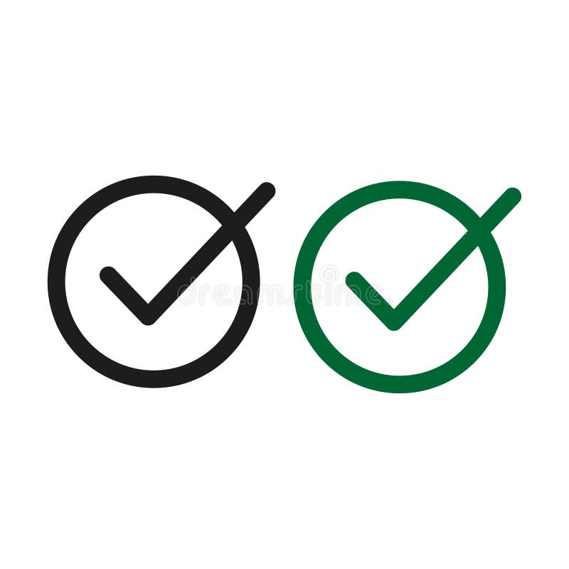 Tick Icon. Tick Check Mark Icon. Accept Sign Approve Icon. Vector ...