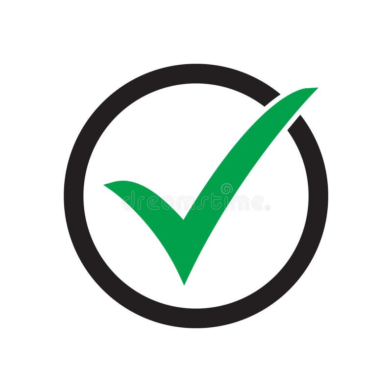 Tick Icon Vector Symbol, Checkmark Isolated on White Background. Check ...