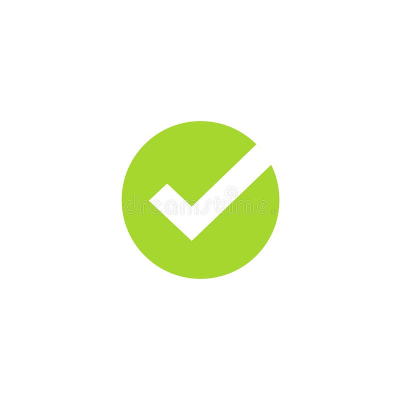 Tick Icon Vector Symbol, Green Checkmark Isolated on White Background ...
