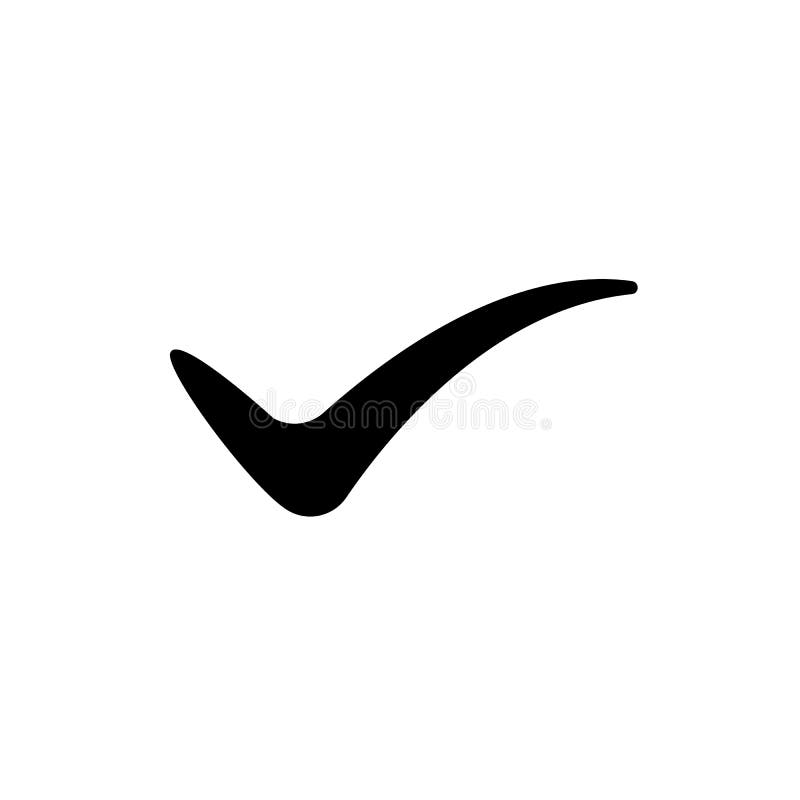 Tick Icon. Vector Icon On White Background. Simple Flat Illustration ...