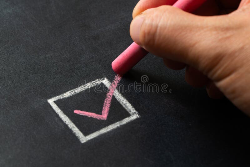Tick on check list stock photo. Image of option, correct - 87902096