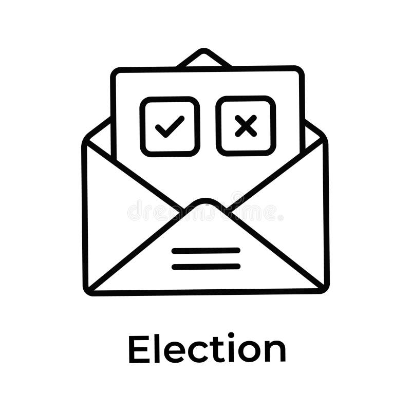 Tick Mark and Cross Sign on Document, Concept Icon of Voting, Election ...