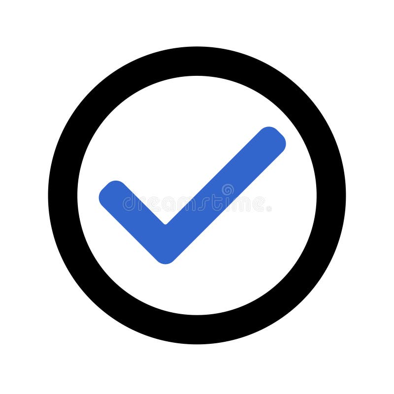 Tick mark icon design stock vector. Illustration of isolated - 214201030