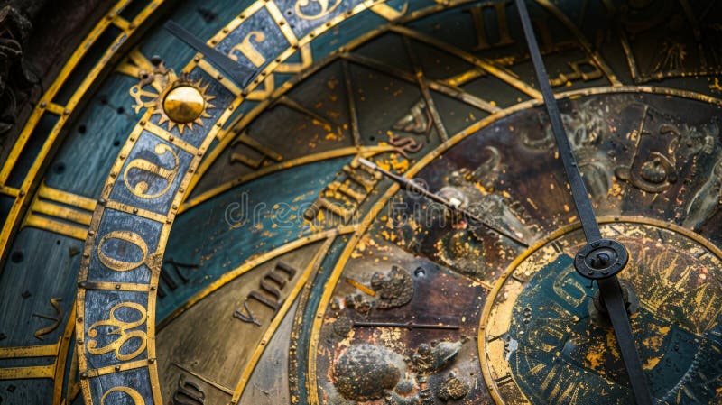 Tick Marks on the Clock Face Show the Progression of Time with Each ...