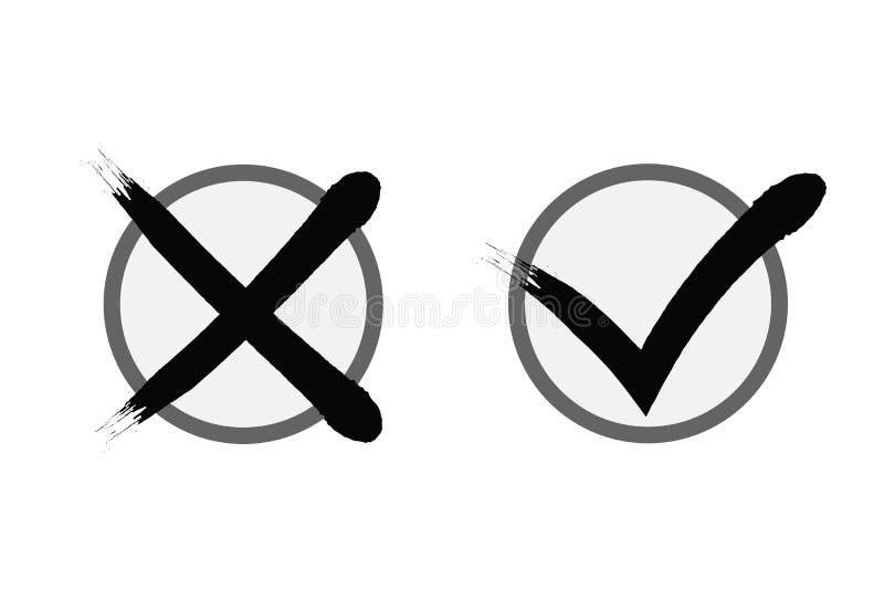 Tick off black icons stock vector. Illustration of positive - 125014109