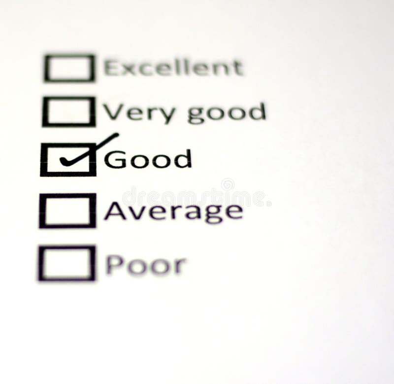 Tick placed in good stock image. Image of feedback, grading - 79416073