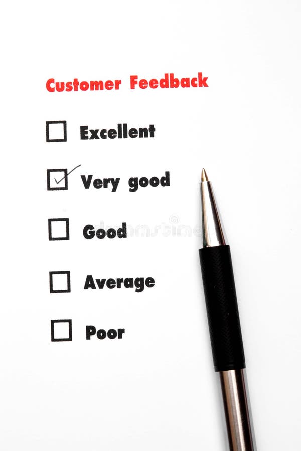 Tick Placed You Select Choice. Excellent,very Good,good,average Stock ...