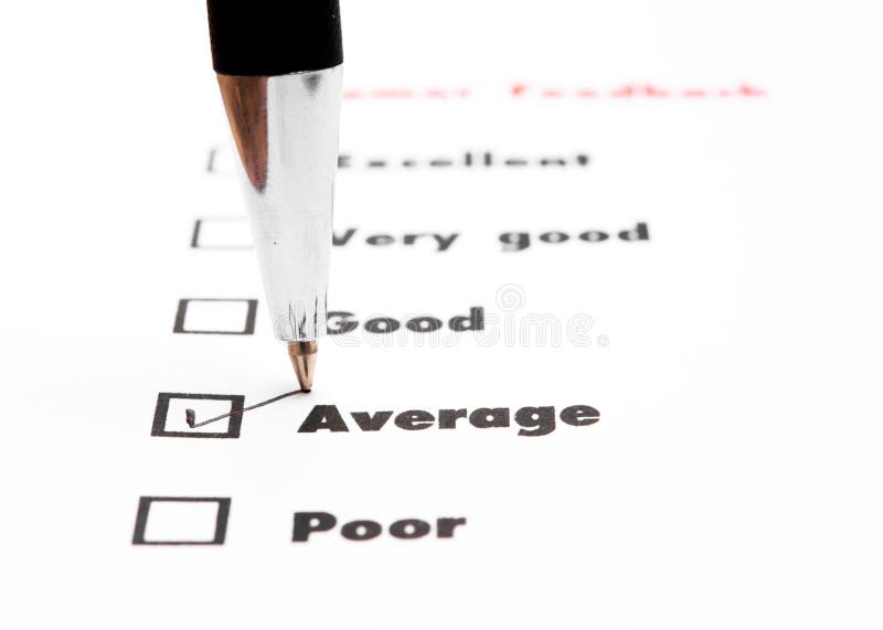 Tick Placed You Select Choice. Excellent,very Good,good,average Stock ...