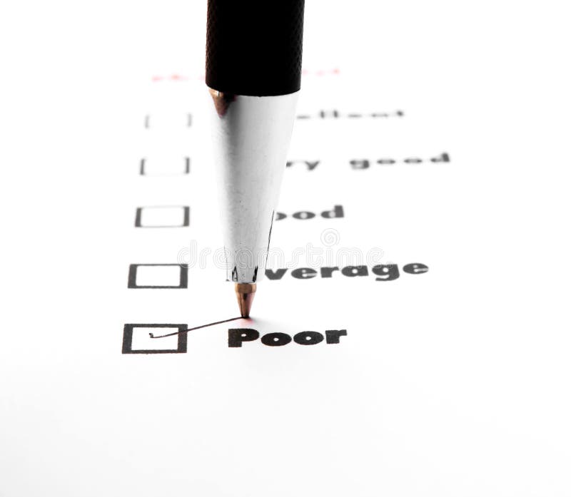 Tick Placed You Select Choice. Excellent,very Good,good,average Stock ...