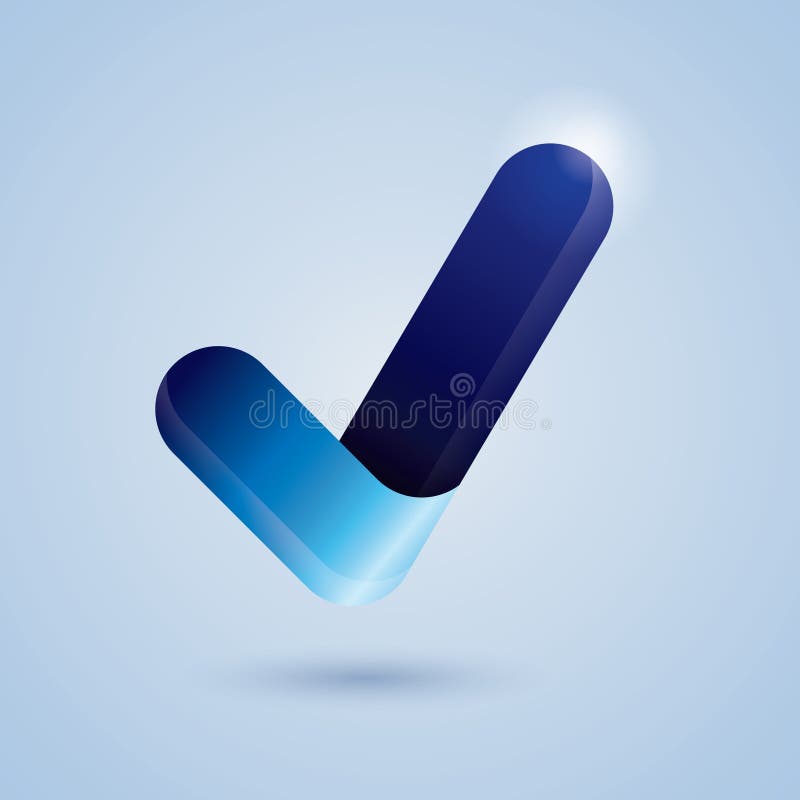 Tick Ribbon Icon. Vector Illustration Decorative Design Stock Vector ...