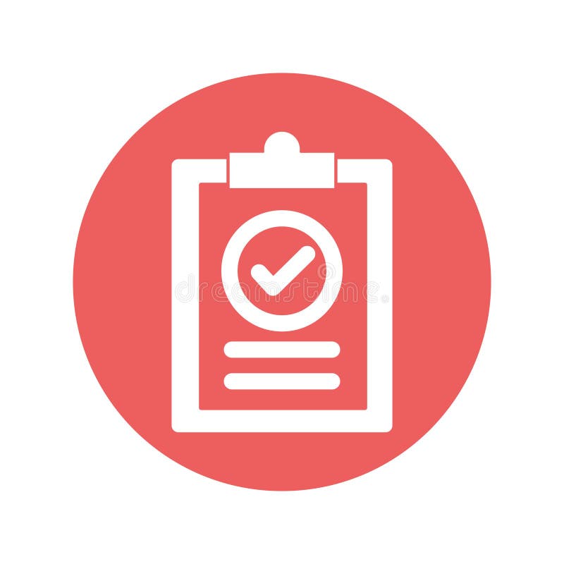 Tick on Sheet Isolated Vector Icon Which Can Easily Modify or Edit ...