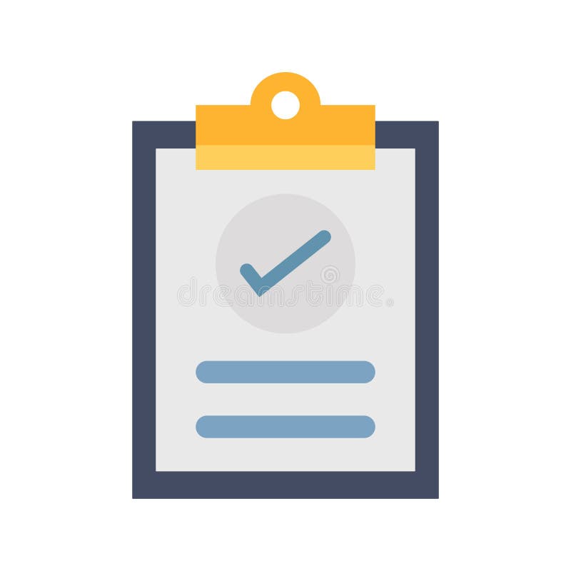 Tick on Sheet Isolated Vector Icon Which Can Easily Modify or Edit ...
