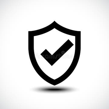 Shield Tick Icon Stock Illustrations – 9,298 Shield Tick Icon Stock ...