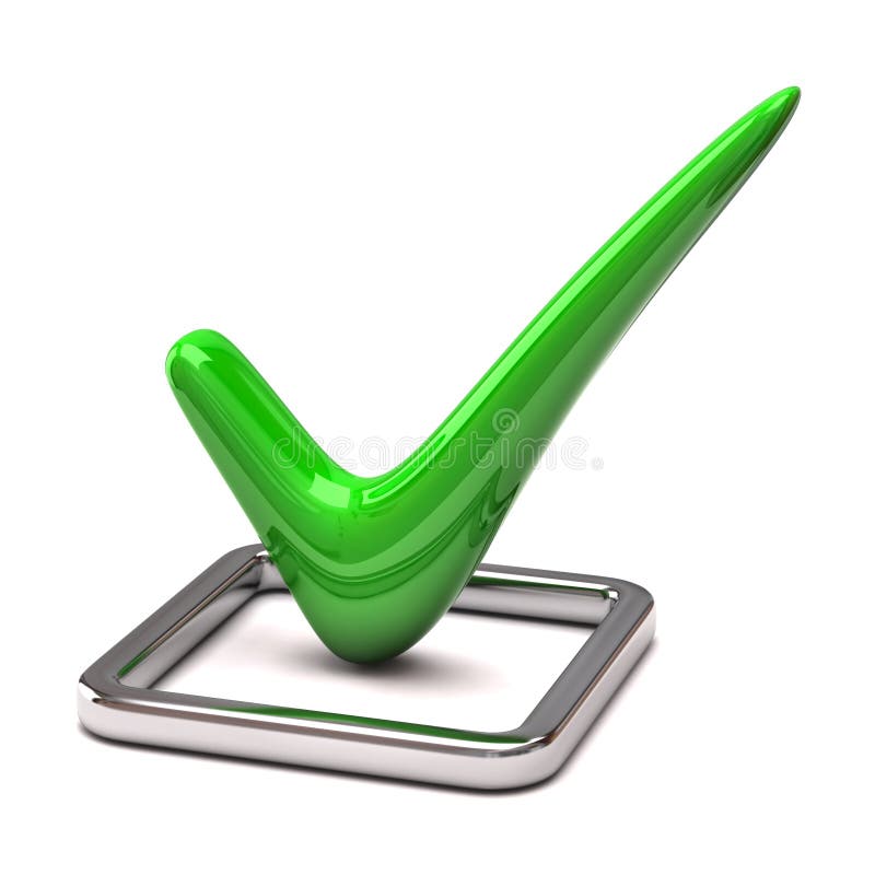 Tick sign stock illustration. Illustration of form, cancel - 18370174