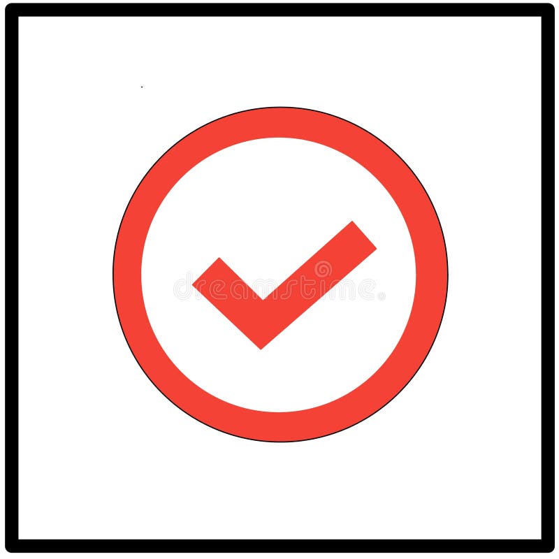 Tick Symbol Illustration Vector Design Stock Illustration ...