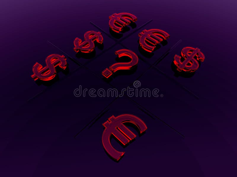 Tick-tack-toe game stock image. Image of money, business - 7992727