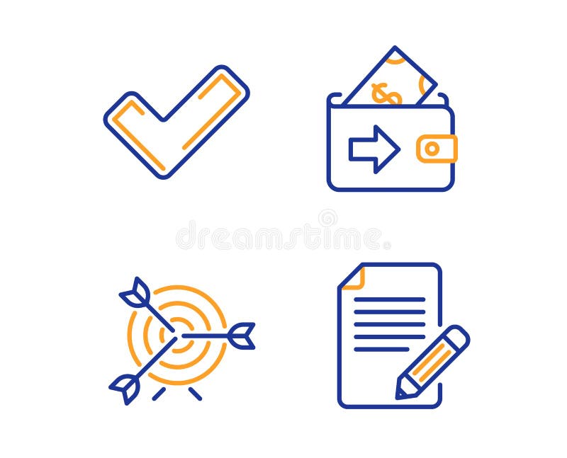 Tick on target stock illustration. Illustration of successful - 55159423