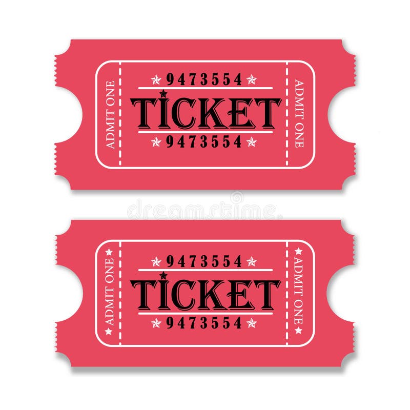 Classic Ticket, Admit One Ticket, Retro Ticket Stock Vector ...