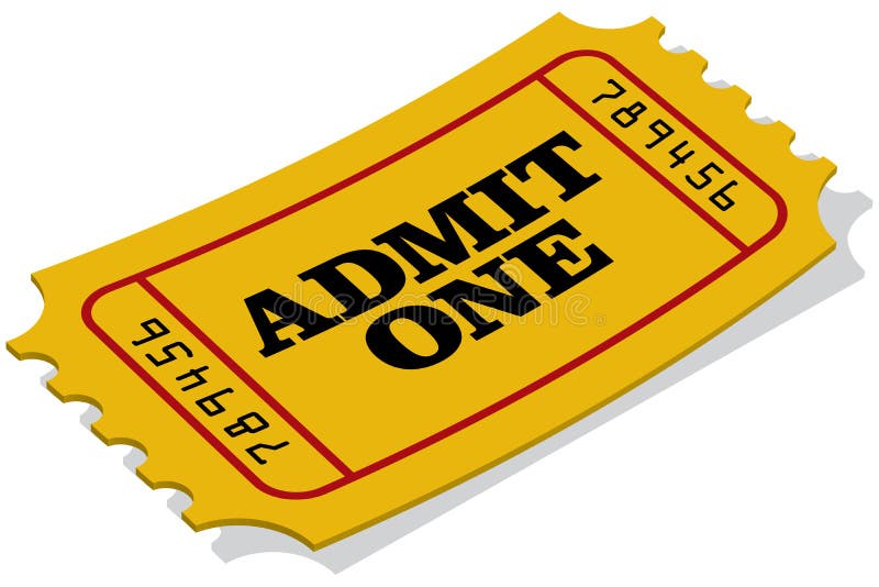 Cartoon Ticket stock illustration. Illustration of retro - 33404725