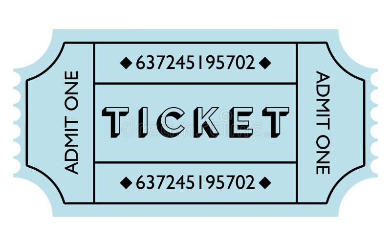 Ticket Vector. Entrance Ticket Stock Vector - Illustration of ticket ...