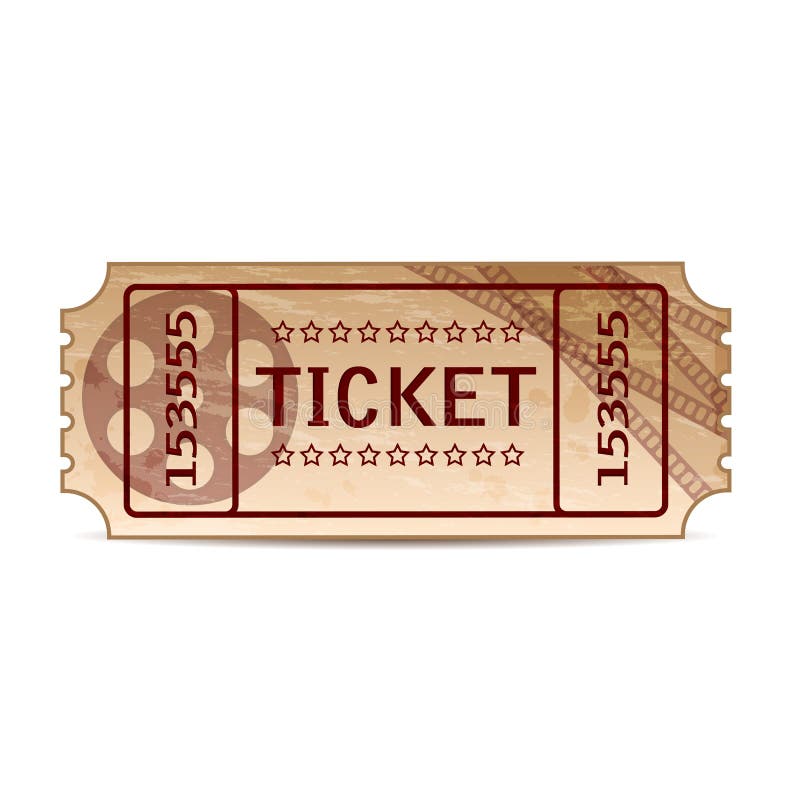 Concert or Event Ticket Drawing Stock Vector - Illustration of music ...