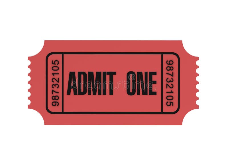 Ticket Admit. Admit One Ticket Icons. Stock Vector - Illustration of ...