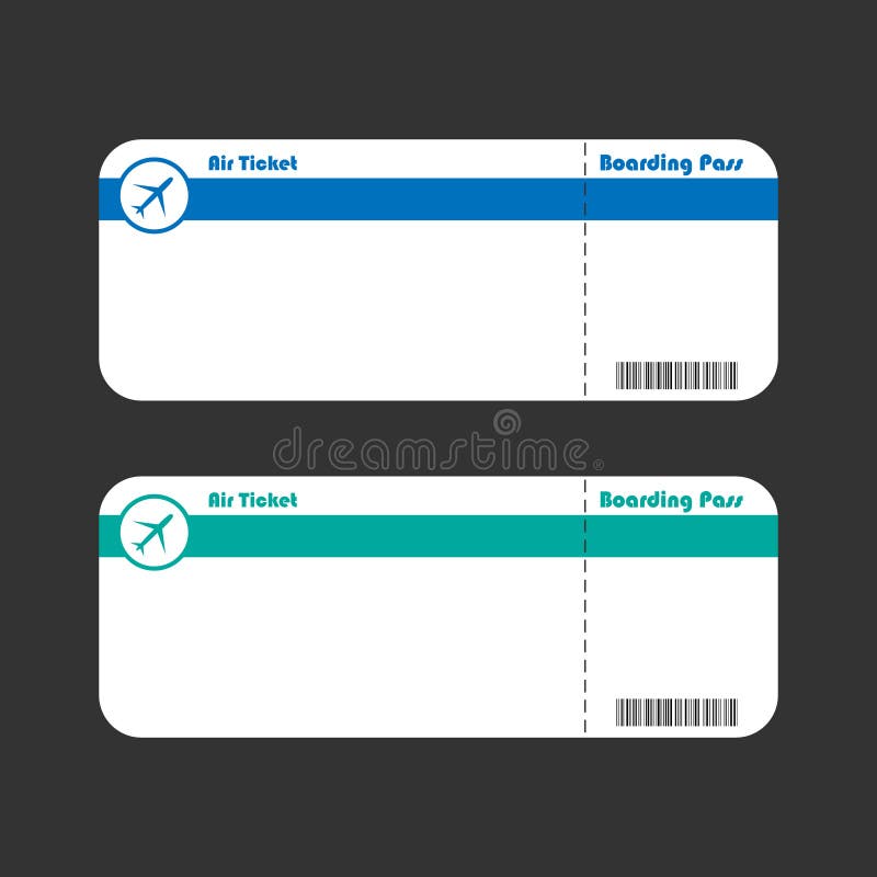 Ticket Boarding Pass - Vector Stock Illustration - Illustration of pass ...