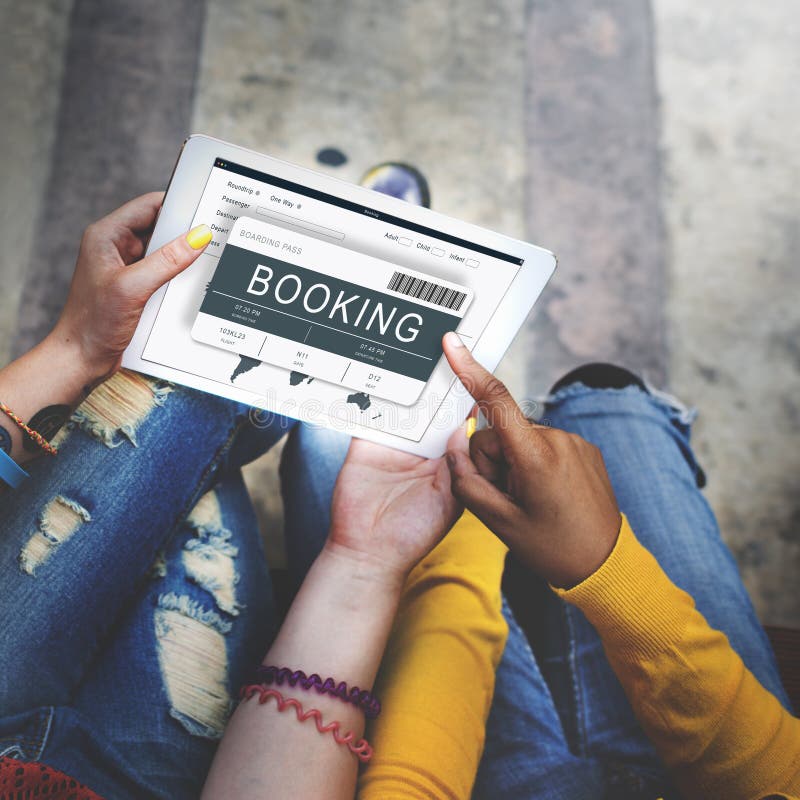 Ticket Booking Journey Travel Trip Concept Stock Image - Image of ...