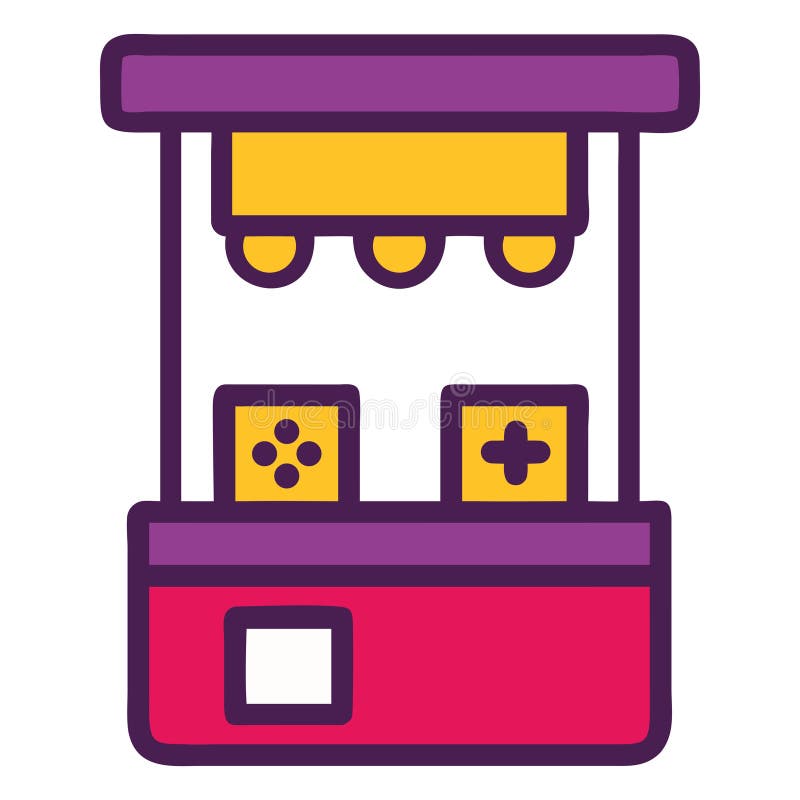 Ticket booth carnival icon stock illustration. Illustration of funfair ...