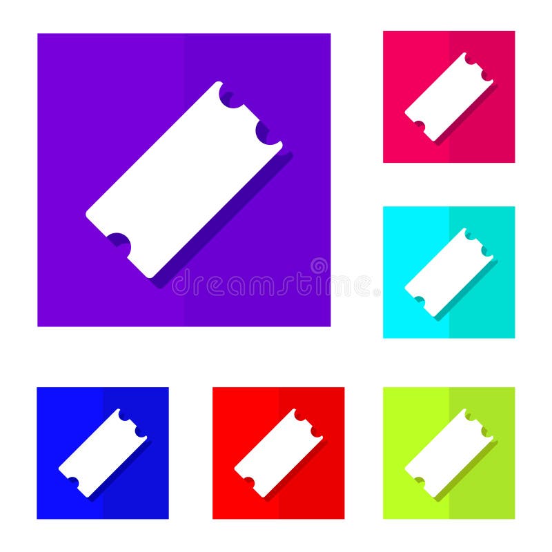 Ticket button stock vector. Illustration of choice, ticket - 122533323