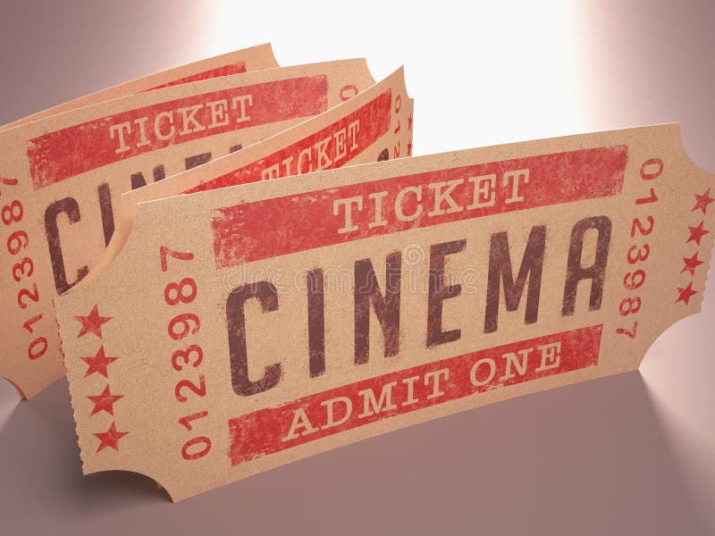 Ticket Cinema stock photo. Image of access, label, festival - 27385406
