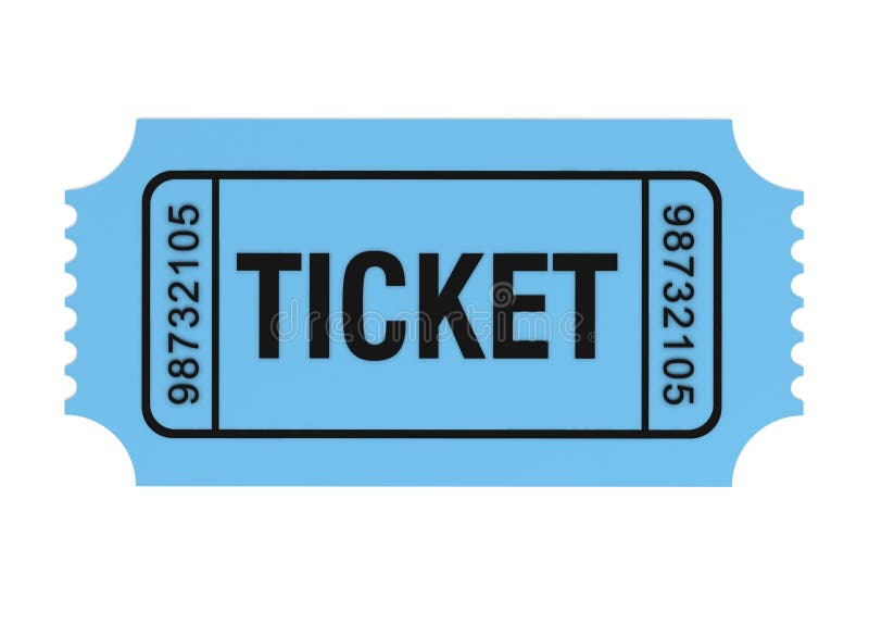 Ticket Concept 3d Illustration Stock Illustration - Illustration of ...