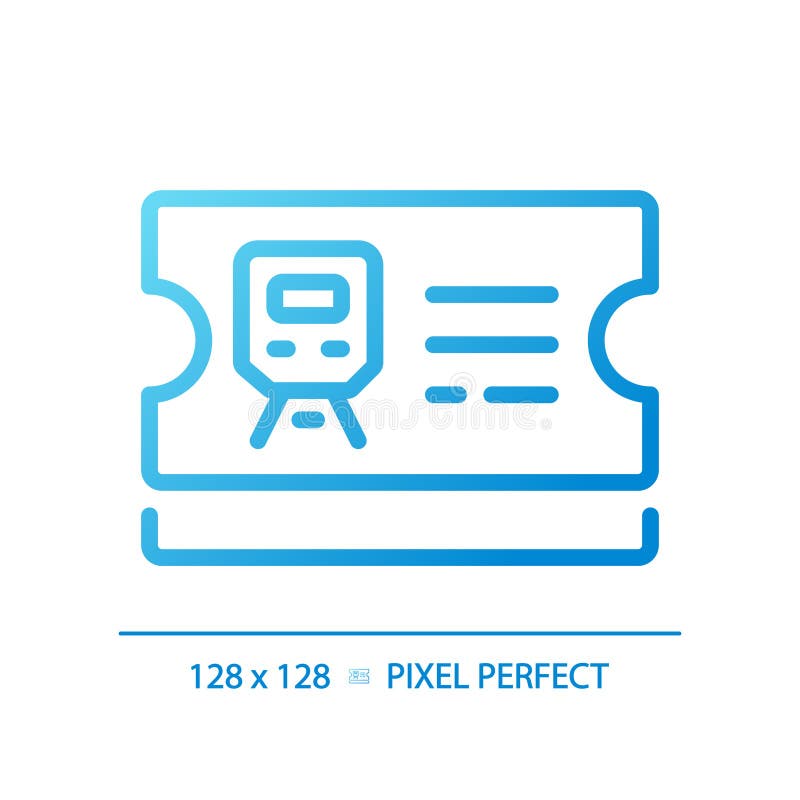 Ticket Control Pixel Perfect Gradient Linear Vector Icon Stock Vector ... Ticket Control Pixel Perfect Gradient Linear Vector Icon Stock Vector ...