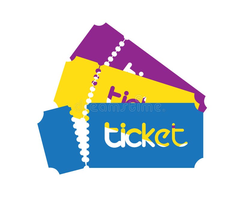 Ticket Design Concept stock illustration. Illustration of festival ...