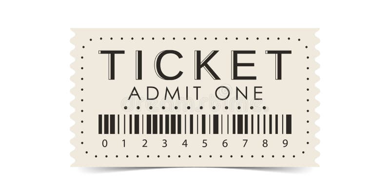 Ticket Design. Modern Ticket Card Template. Vector Illustration. Stock ...
