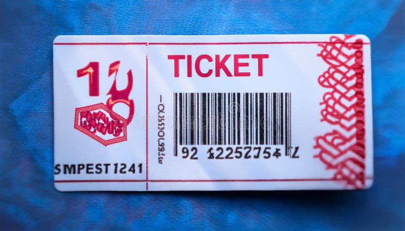 Ticket with Details Like an Event Name, Date, and Barcode Symbolizing ...