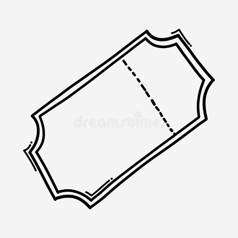 Movie Ticket Line Drawing Stock Illustrations – 319 Movie Ticket Line ...