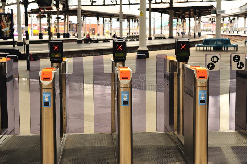 Ticket Gate stock image. Image of newcastle, lanes, entry - 19895855