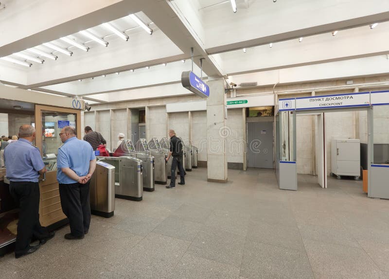 Ticket Gate in Metro Station Editorial Image - Image of metropolitan ...