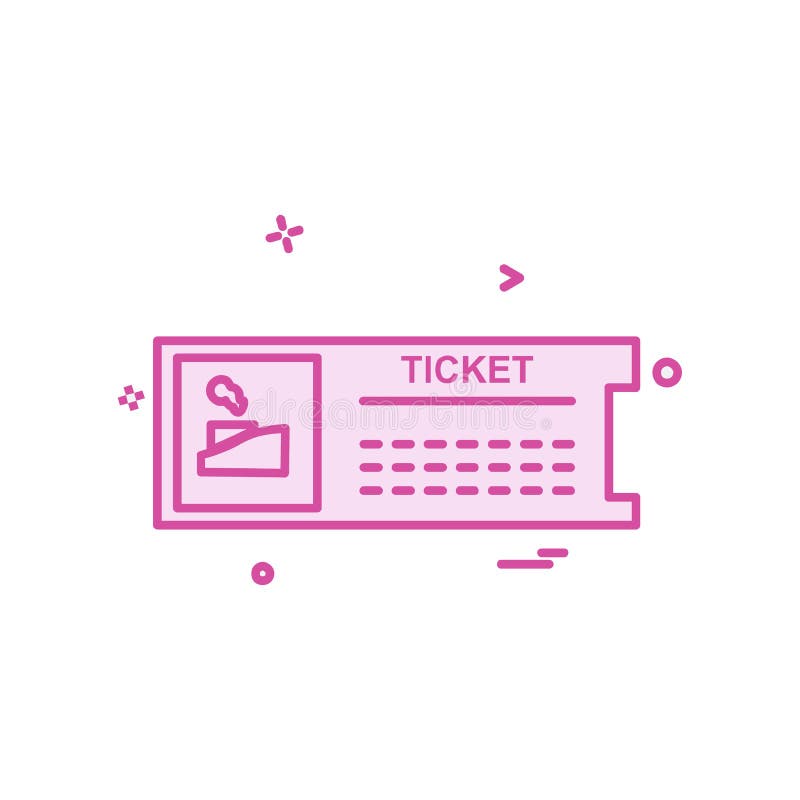 Ticket Icon - Purple Ribbon Banner Stock Vector - Illustration of ...