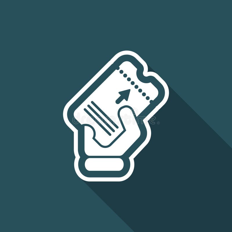 Ticket icon stock vector. Illustration of festival, obliterate - 118520062