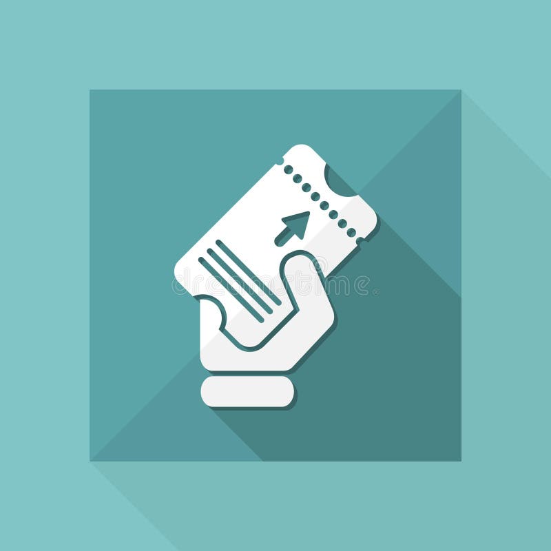 Ticket icon stock vector. Illustration of admit, concept - 119143810